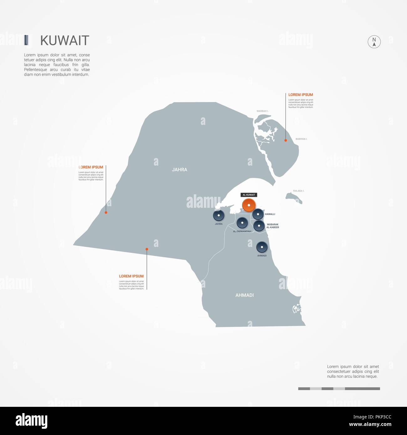 Capital Of Kuwait Map