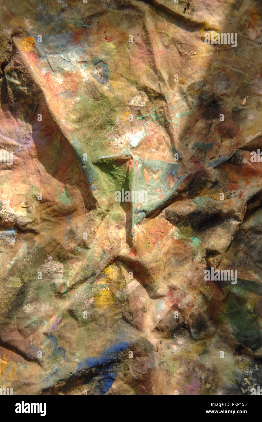 abstract background from crumpled, dirty and stained fabric Stock Photo ...