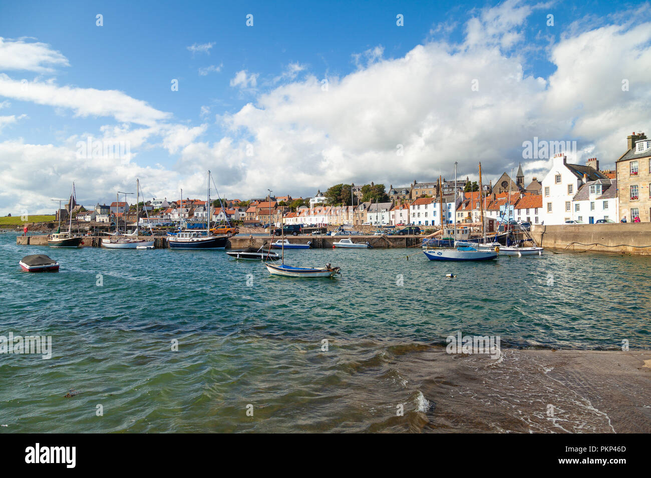 St Monans harbour in Fife Scotland Stock Photo - Alamy