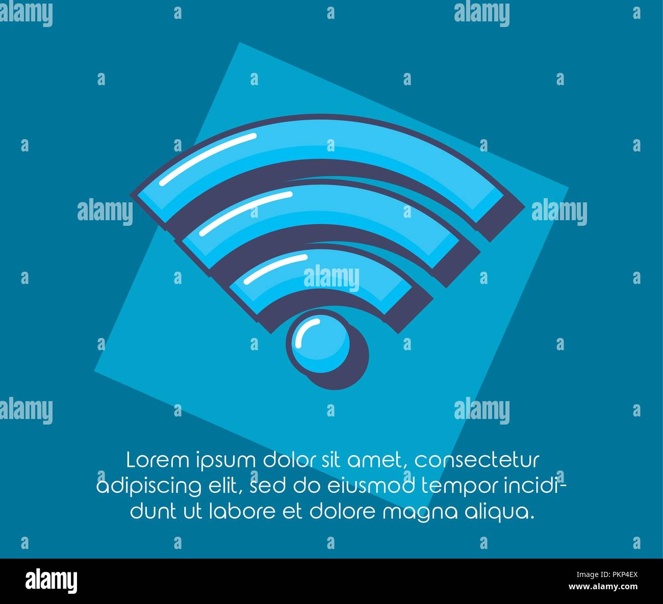 wifi internet signal technology online innovation vector illustration ...