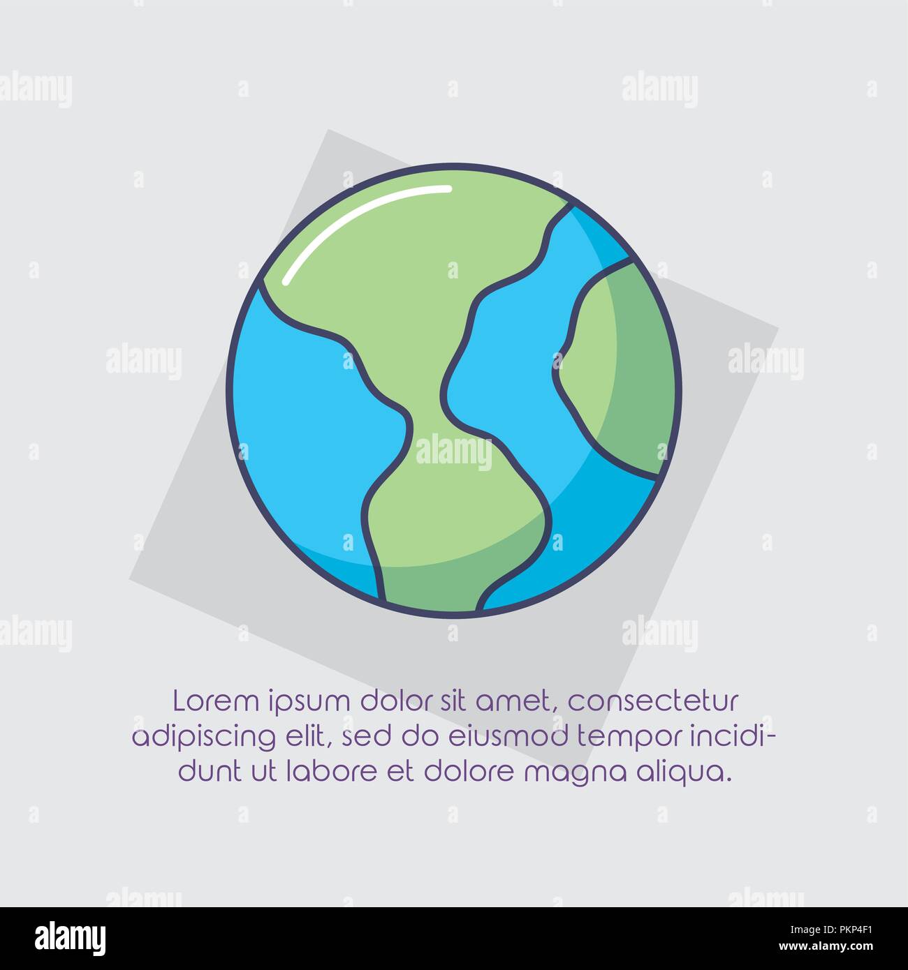 world planet map geography sphere vector illustration Stock Vector ...