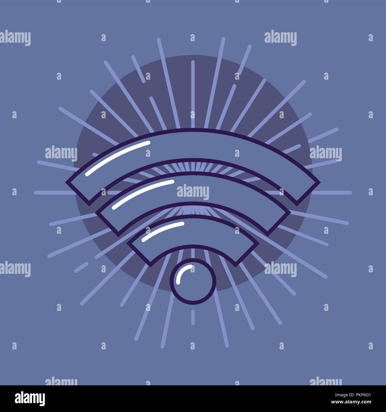 wifi internet signal technology online innovation vector illustration ...