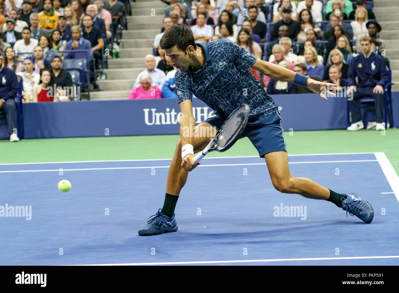 Novak Djokovic (SRB) during the men's final at the 2018 US Open Tennis ...