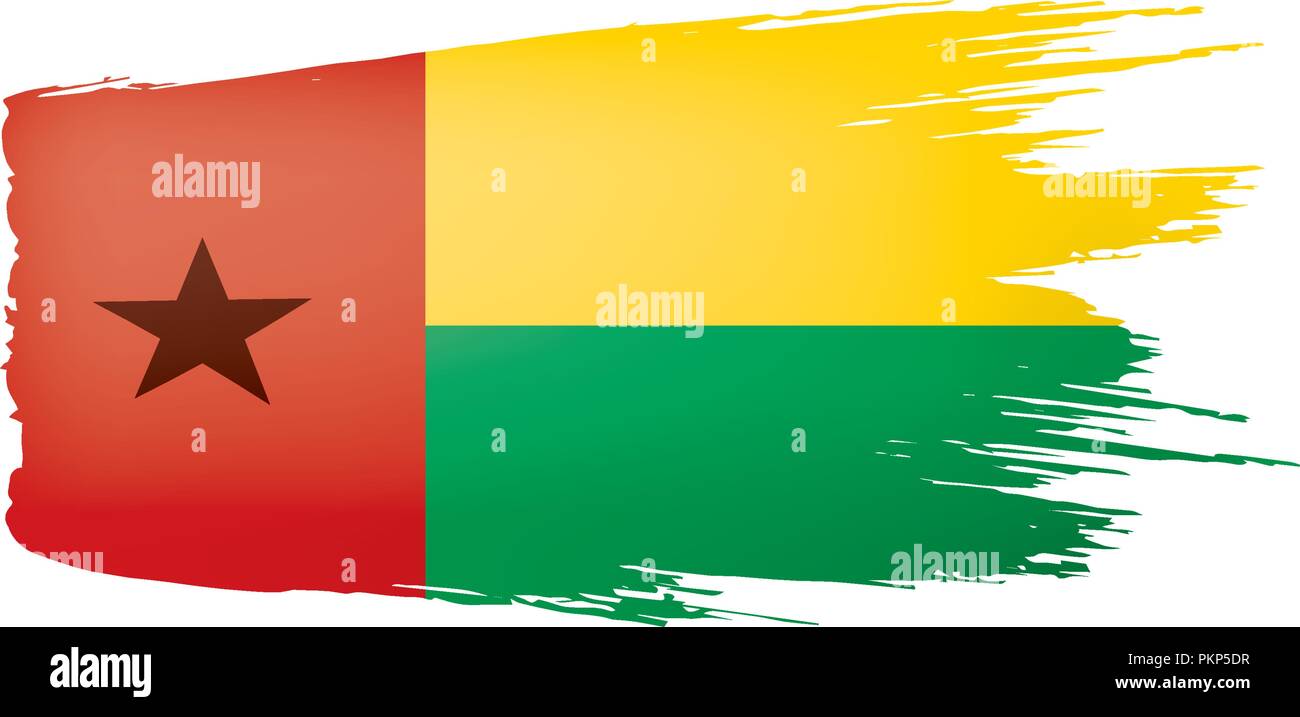 Guinea Bissau flag, vector illustration on a white background Stock Vector Image & Art - Alamy