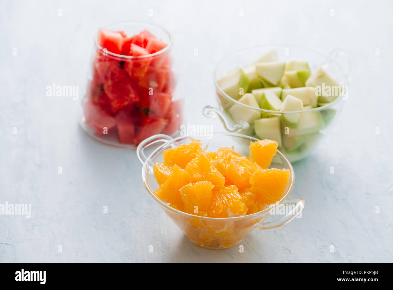 Plastic cup fruit salad fruits hi-res stock photography and images - Alamy
