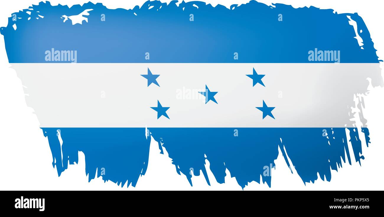 Honduras flag, vector illustration on a white background Stock Vector ...