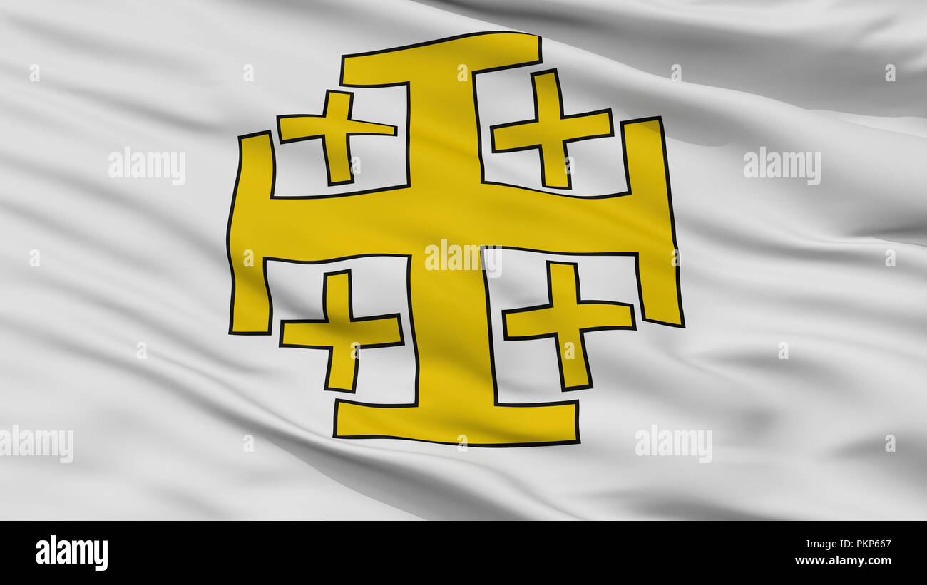 Shield With The Cross Of Jerusalem High Resolution Stock Photography ...