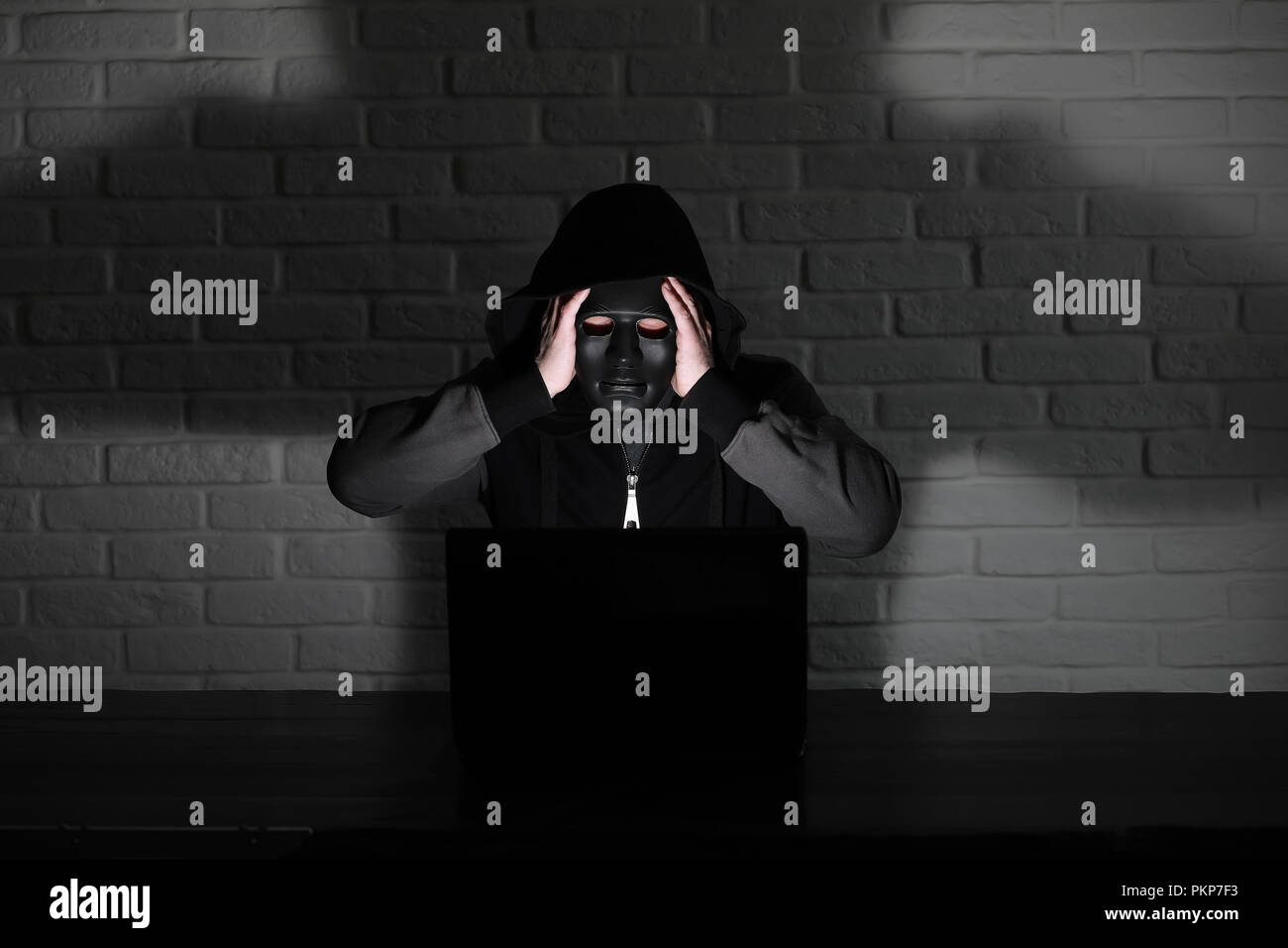 Computer hacker in suit tie hi-res stock photography and images - Alamy