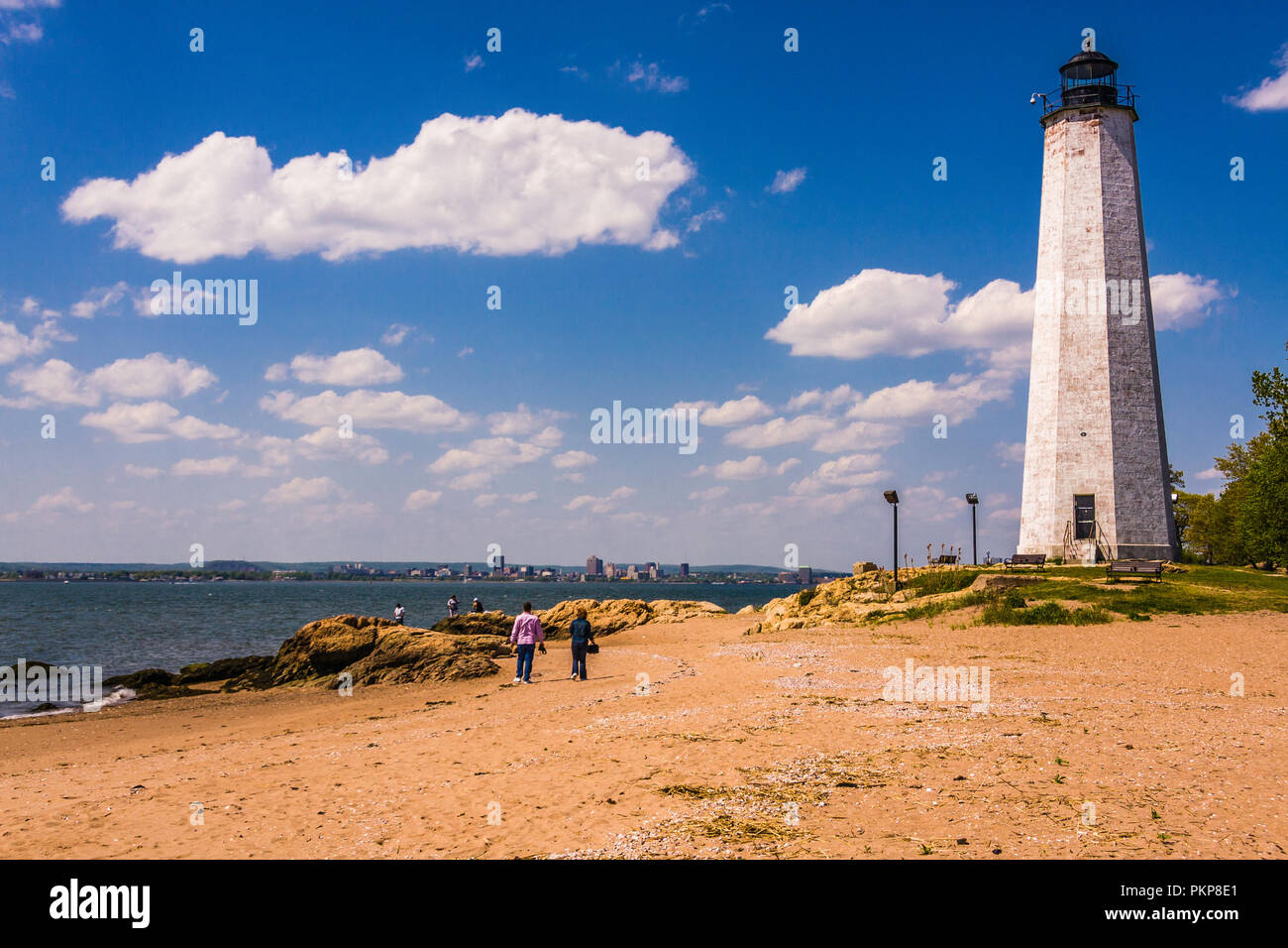 Lighthouse Point Park New Haven, Connecticut, USA Stock Photo - Alamy