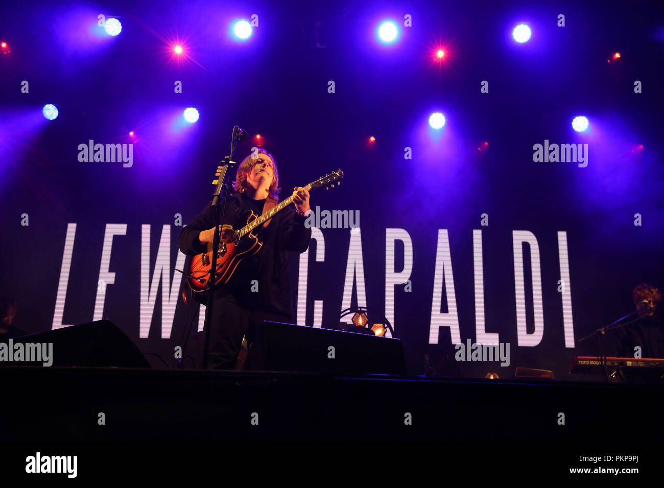 Lewis Capaldi performing at the 3D festival at Slessor Gardens in ...