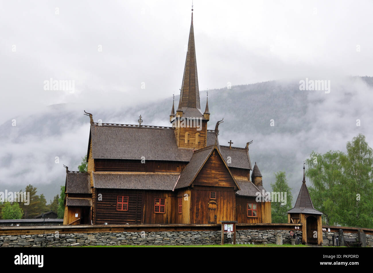 Borgund wooden church located in Norway were very common in northern ...