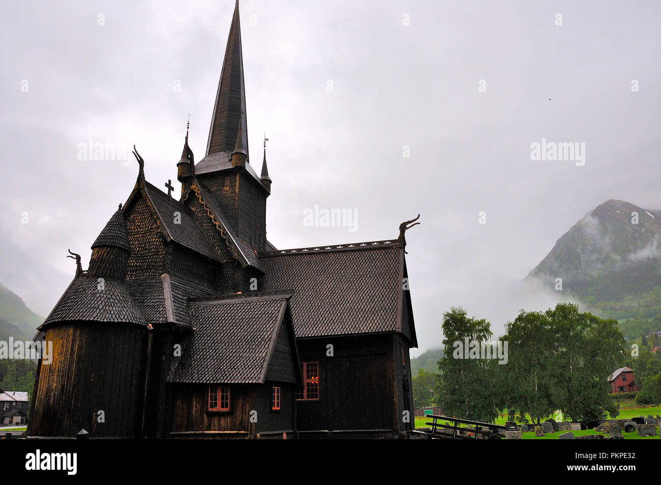 Borgund wooden church located in Norway were very common in northern ...