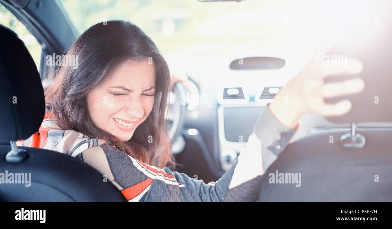 Woman driving test upset hi-res stock photography and images - Alamy
