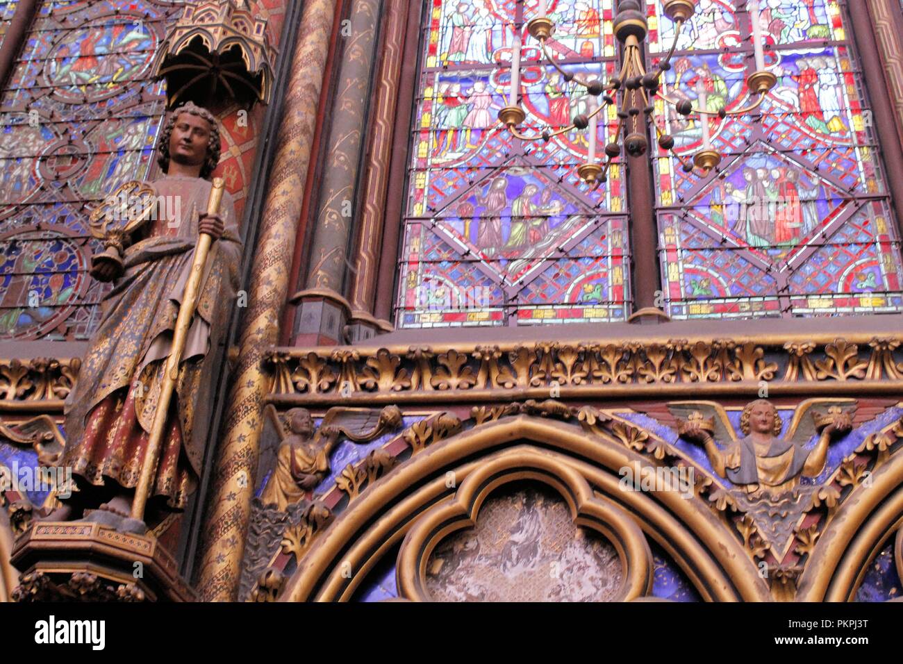 The Sainte Chapelle Holy Chapel in Paris, France. The Sainte Chapelle ...