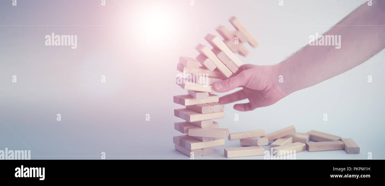 Board game tower of wood sticks Stock Photo - Alamy