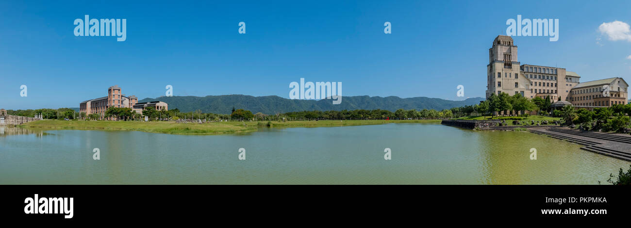 The beautiful campus of National Dong Hwa University, Hualien, Taiwan ...