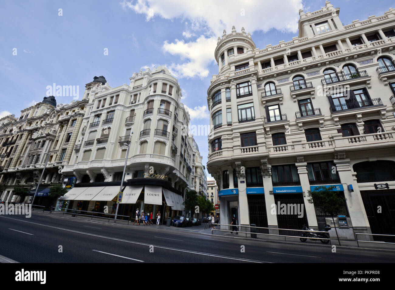 Gran Via, Madrid, Spain Stock Photo - Alamy