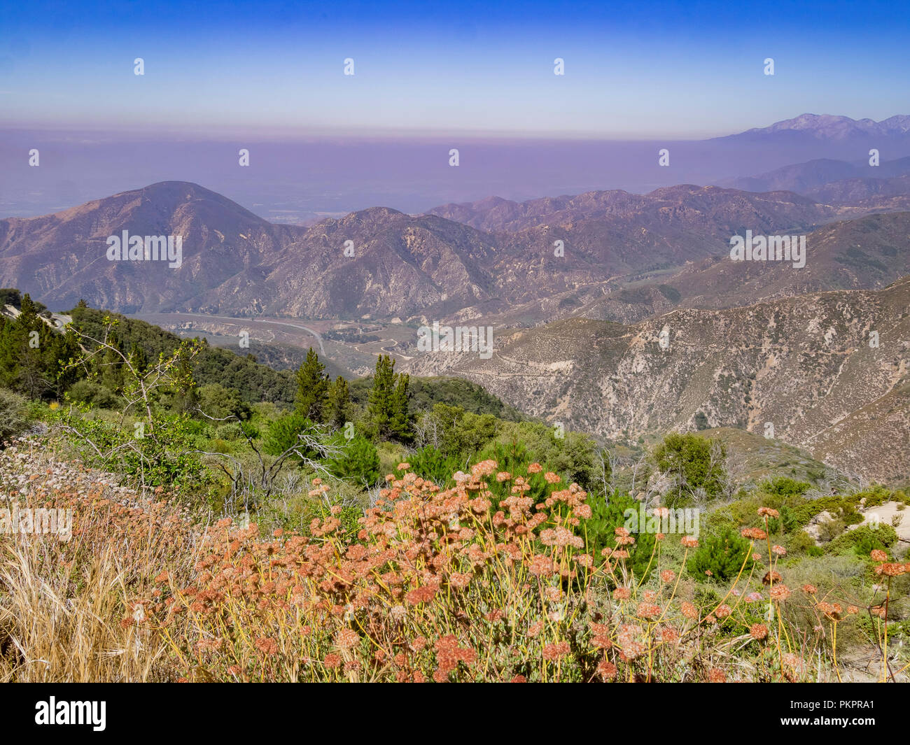 Beautiful rural mountain landscape around San Bernardino area ...