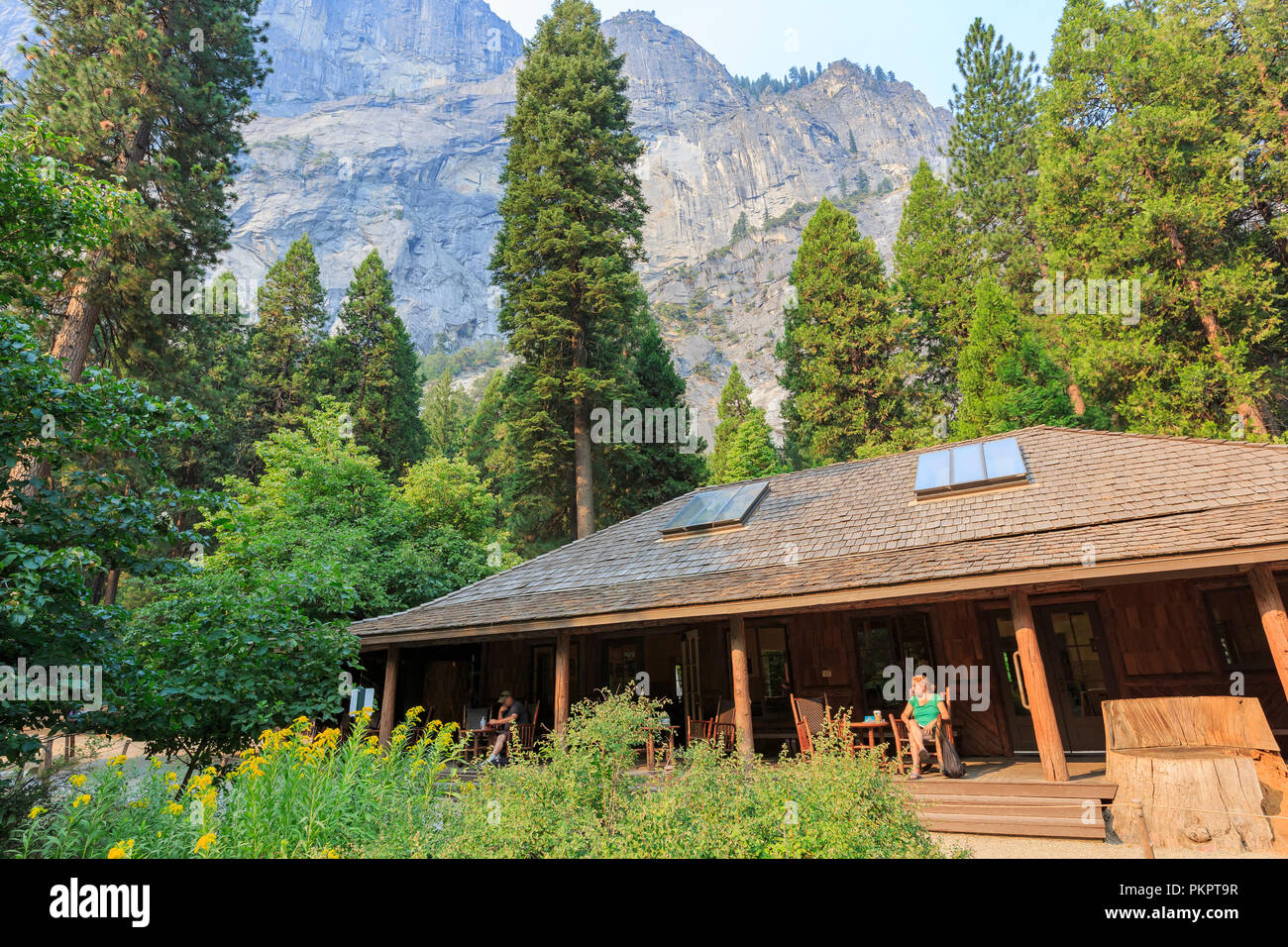 Yosemite, AUG 2: Exterior view of the famous curry village on AUG 2 ...