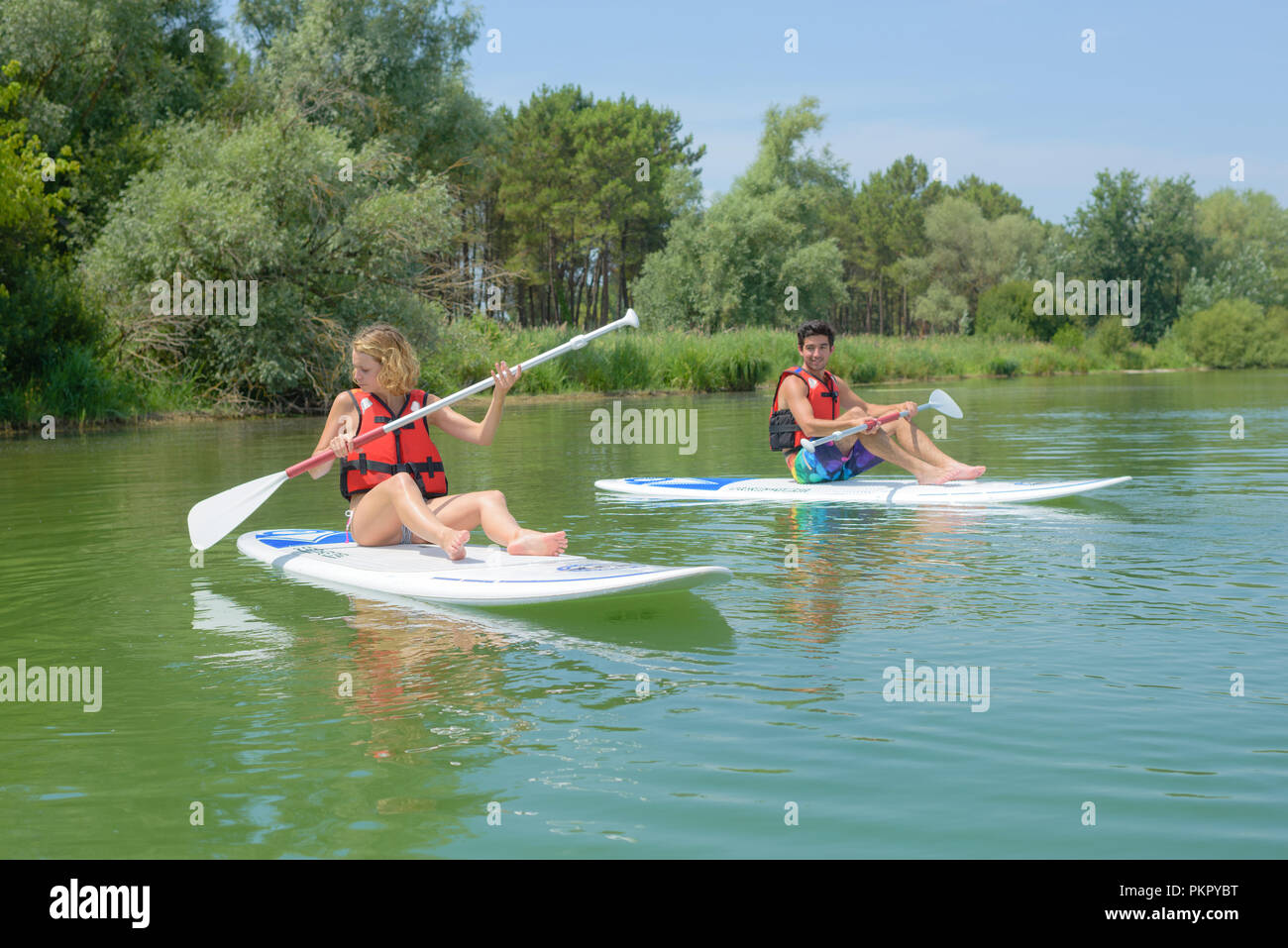 exploring the area Stock Photo - Alamy