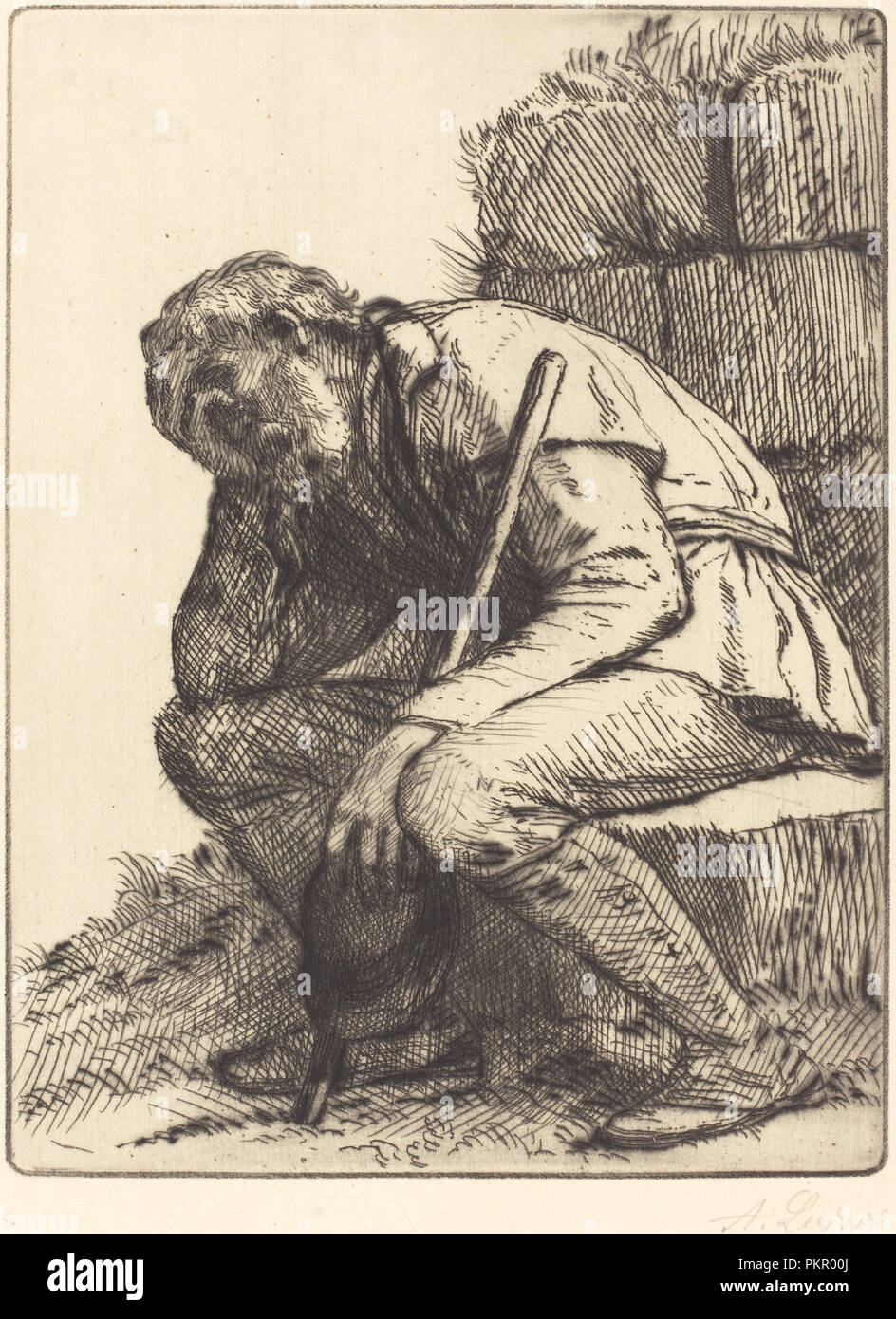 Desperate Man (Le desespere). Medium: drypoint and etching. Museum ...