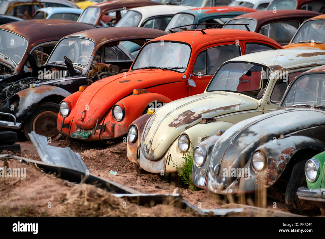 Volkswagen junk yard hi-res stock photography and images - Alamy