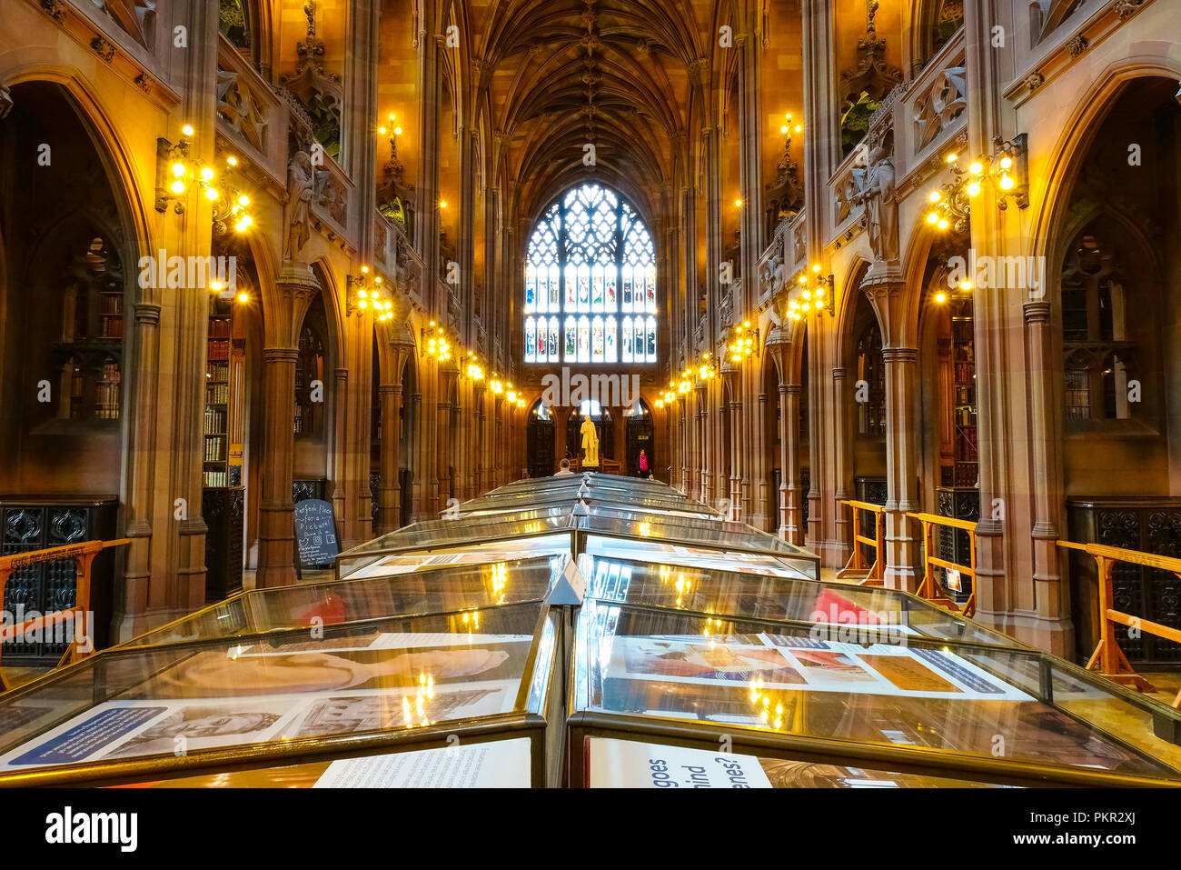 Manchester, UK - May 18 2018: John Rylands Library built in 1988 by ...