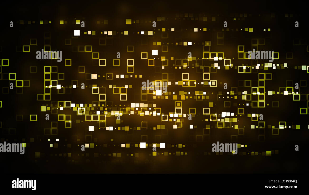 Tech Background with glittering lights and light grids. 8K Ultra HD ...