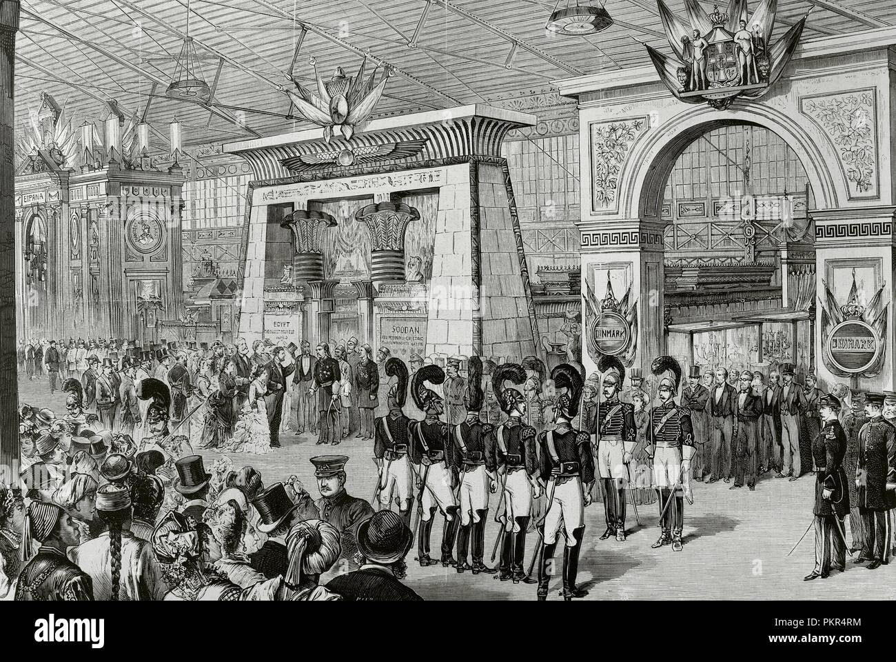 Estados Unidos. Exposición Universal de Filadelfia, 1876. Inaguración ...