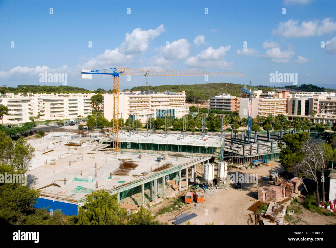 New Hotel Being Built, Spain Stock Photo - Alamy
