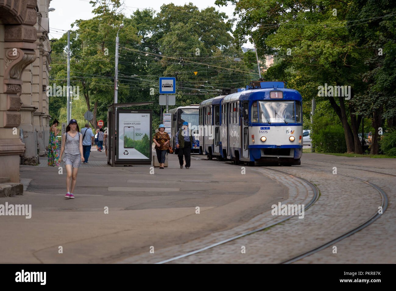 Riga tramway hi-res stock photography and images - Alamy