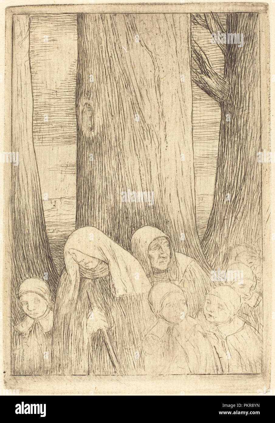 Orphans (Les orphelins (?)). Medium: etching and drypoint?. Museum ...
