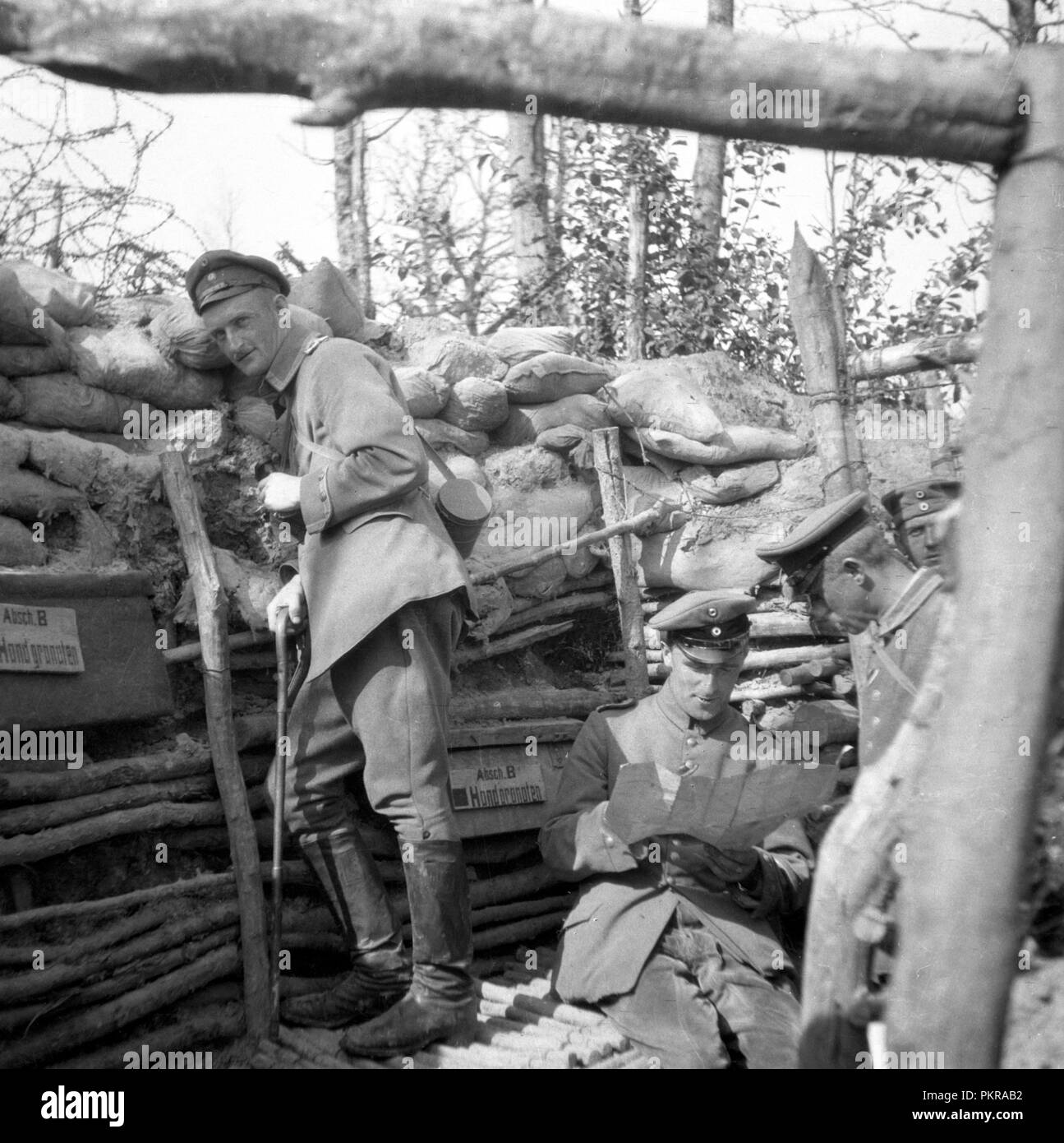 1. Weltkrieg Deutsches Heer Stellung in Frankreich - 1st / First World ...