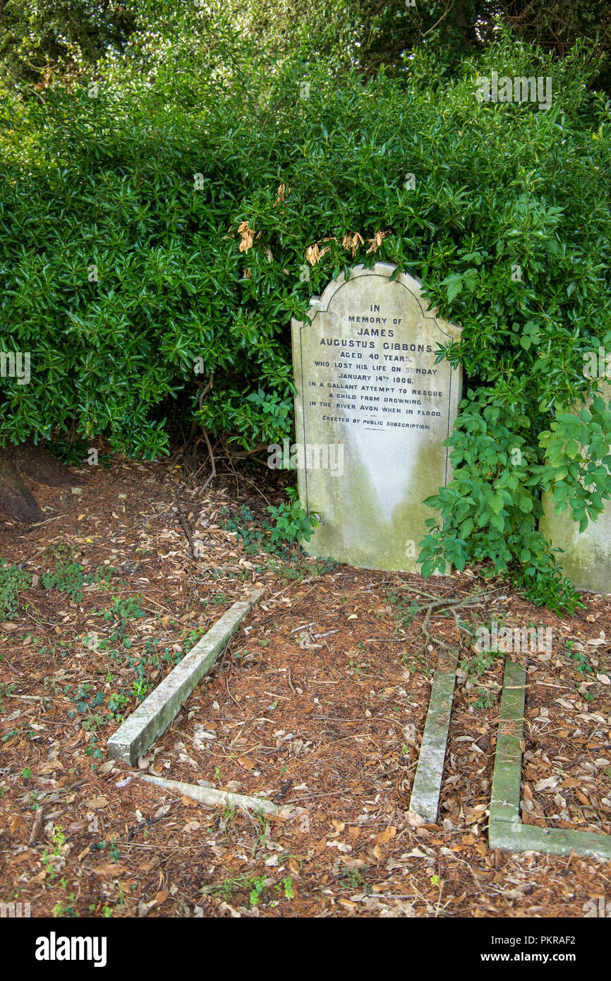 The Grave of James Augustus Gibbons 1906 at Locksbrook Cemetery, Bath ...