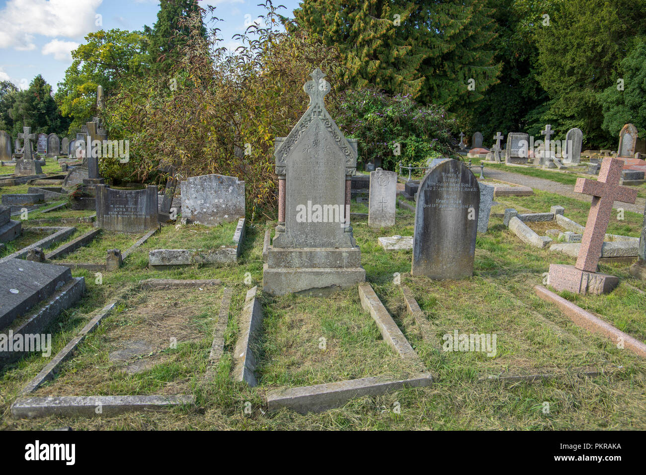 The Grave of William Deverell 1894 at Locksbrook Cemetery, Bath Stock ...