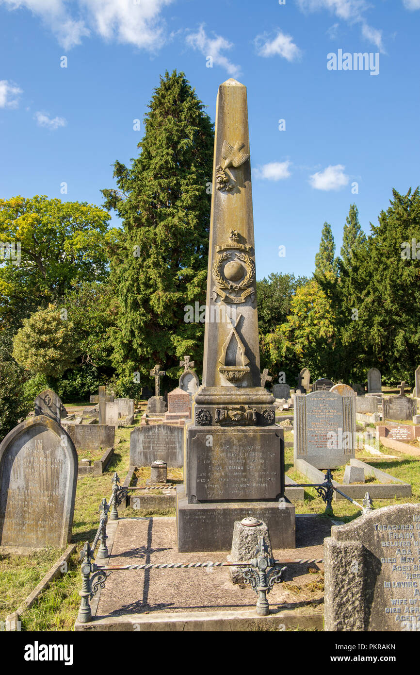 The Grave of Albert Edwin Crook, 1902 at Locksbrook Cemetery, Bath ...