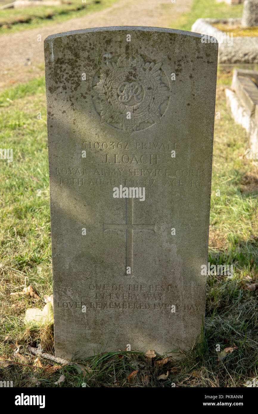 Commonwealth War Graves Commission Grave of John Loach of the Royal ...