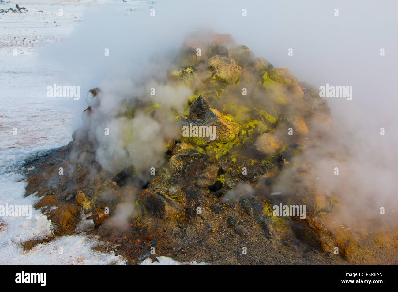 Fumarole in myvatn area Stock Photo - Alamy