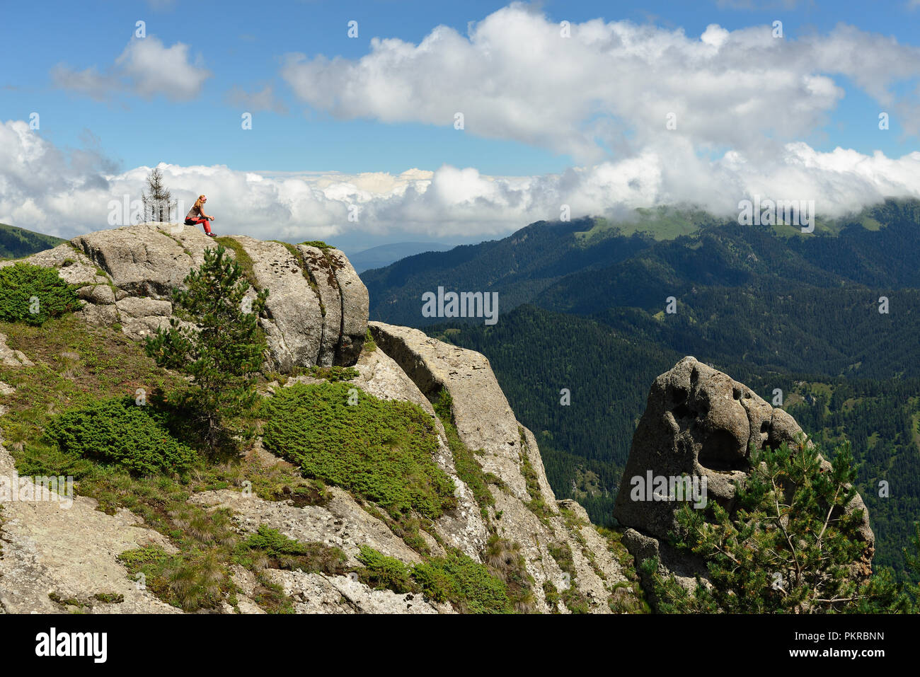 Treking in the mountains of the Borjomi-Kharagauli National Park in ...