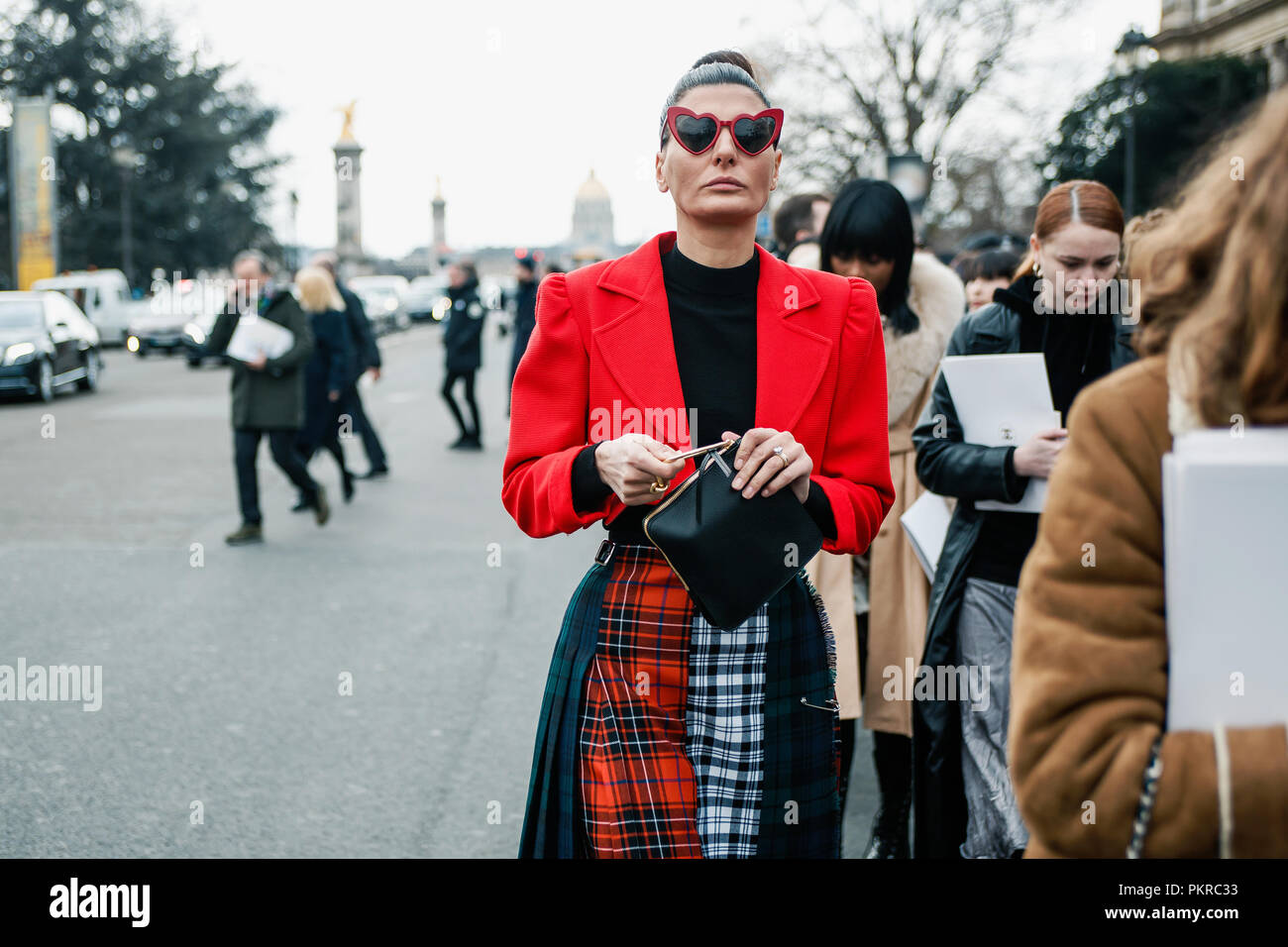 PARIS, FRANCE - MARCH 6, 2018: Giovanna Battaglia Engelbert seen before ...