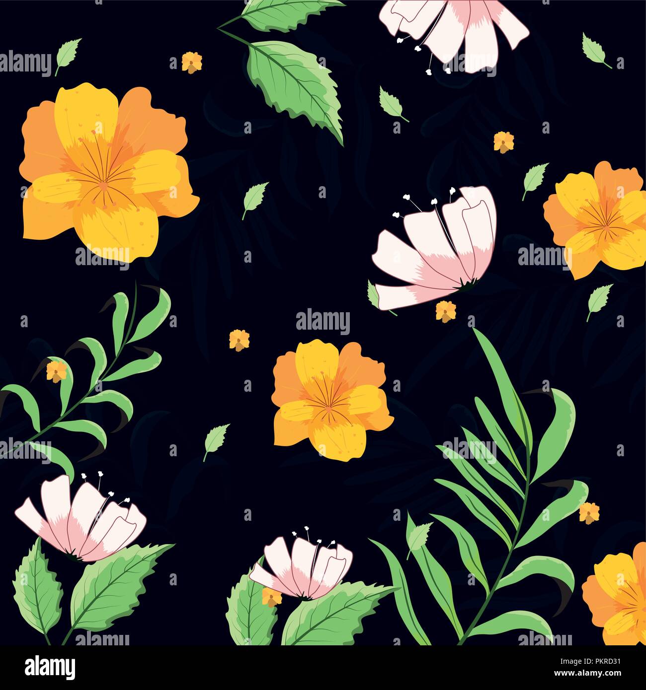 Floral pattern background Stock Vector Image & Art - Alamy