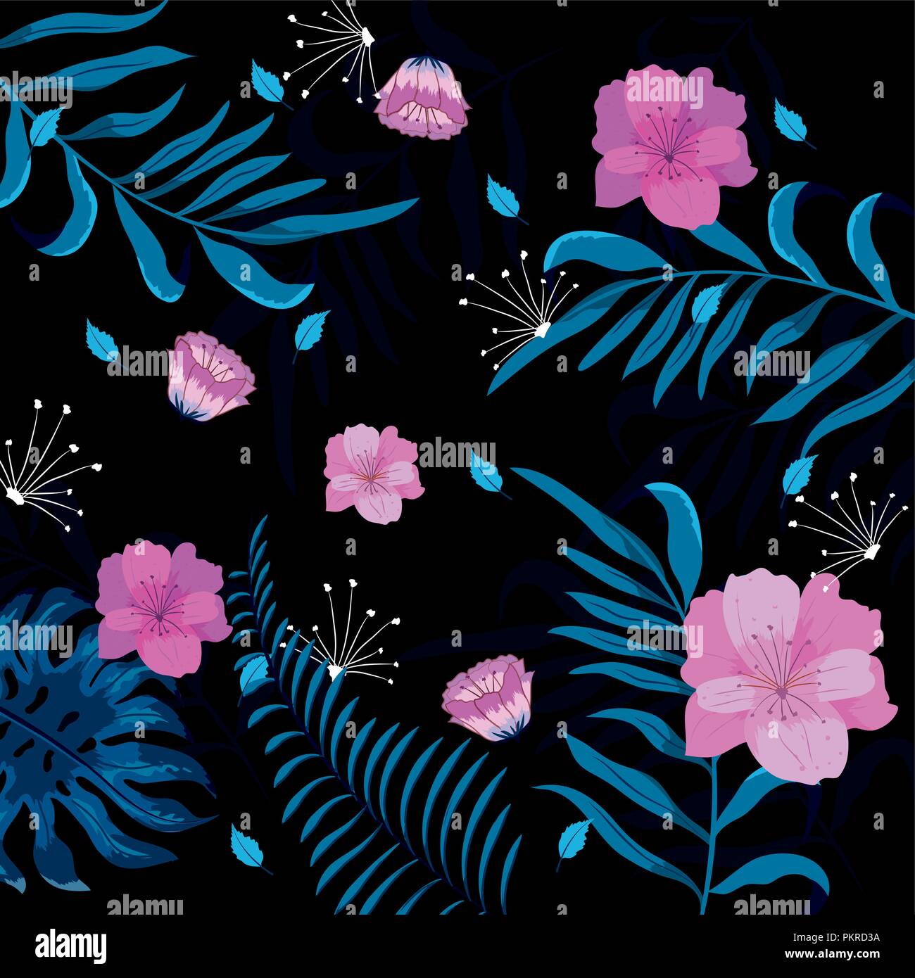Floral pattern background Stock Vector Image & Art - Alamy