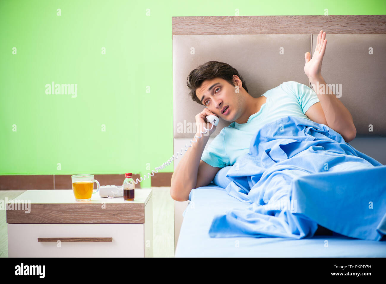 Man suffering from sleeping disorder and insomnia Stock Photo - Alamy