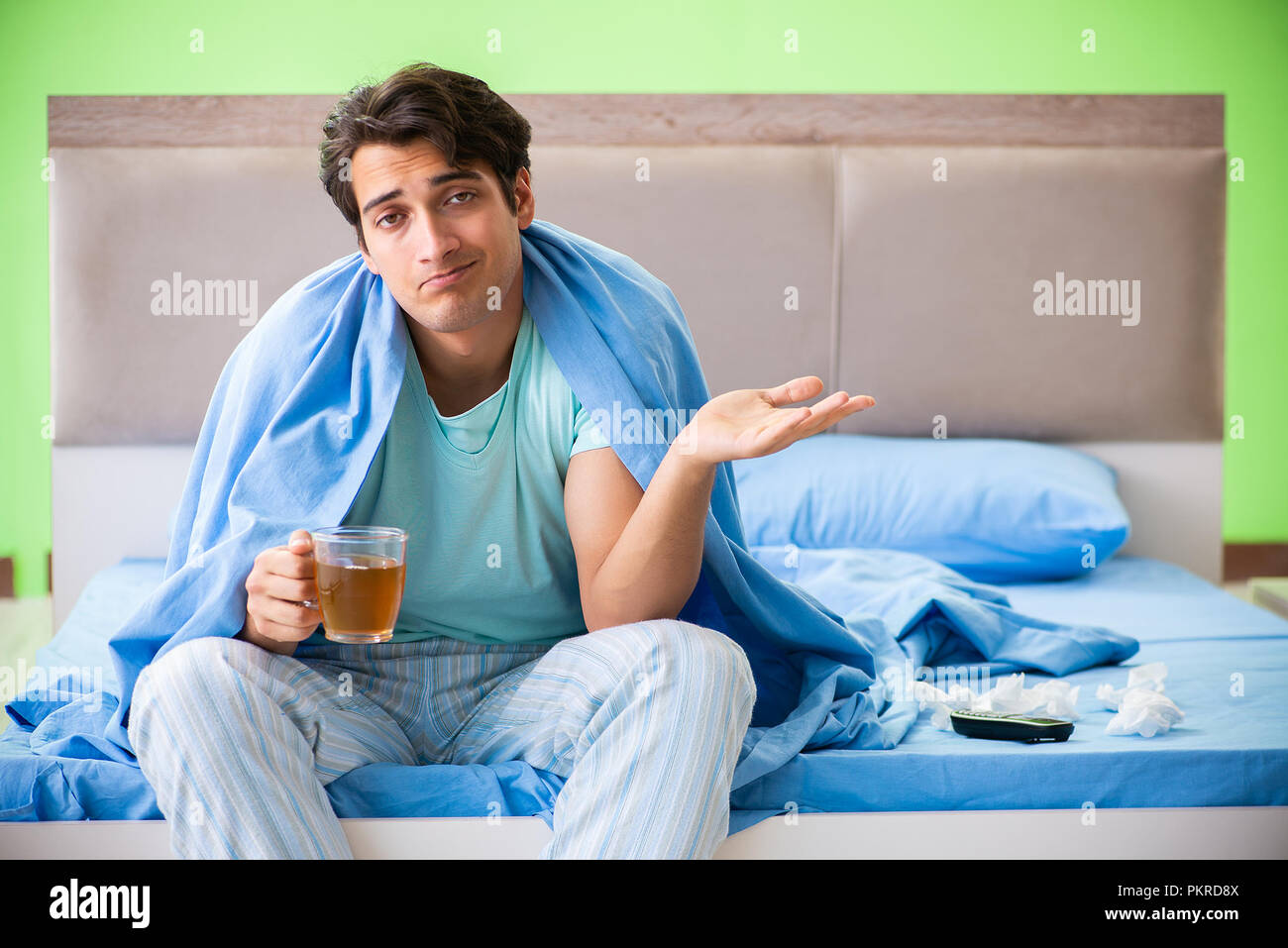 Man suffering from sleeping disorder and insomnia Stock Photo - Alamy