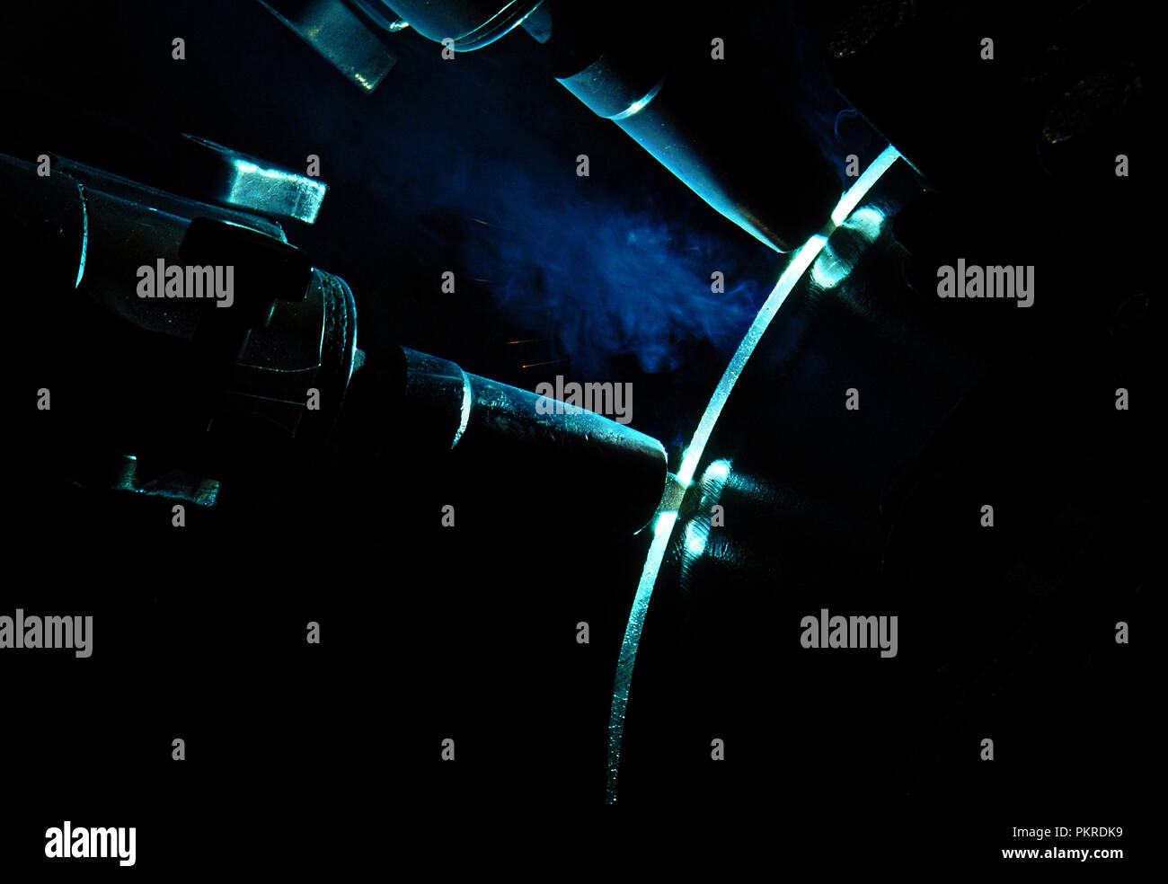 Offshore welding. Tube welding machine Stock Photo - Alamy