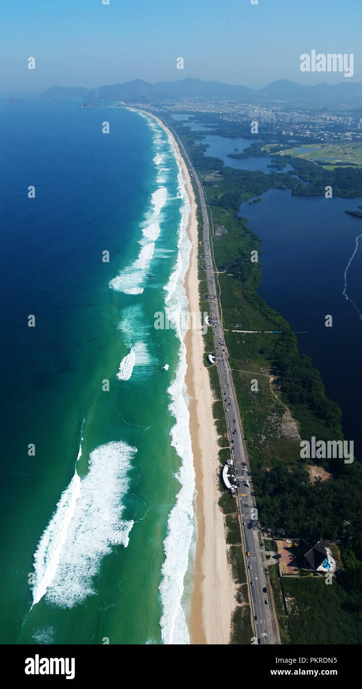 Long beaches. Wonderful beaches, Recreio dos Bandeirantes beach, city ...