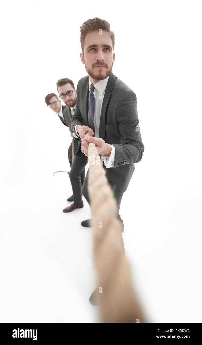 background image of a businessman rising up Stock Photo - Alamy
