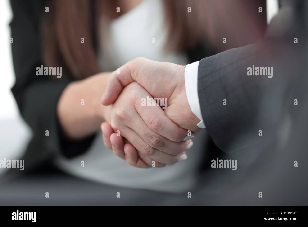 Business handshake ,congratulations or Partnership concept Stock Photo ...