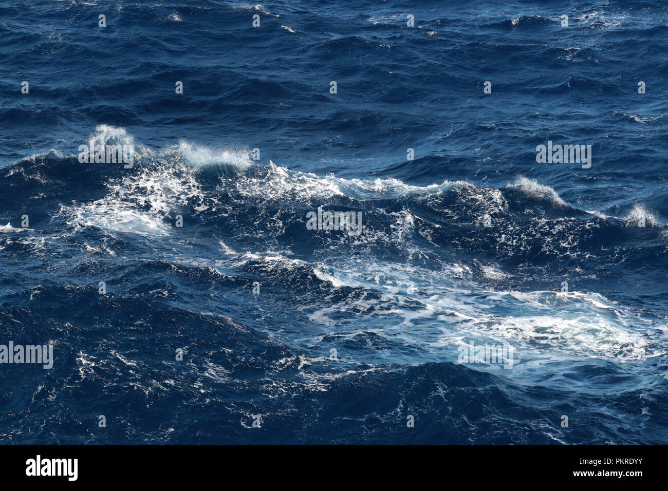 Breaking Waves on the sea. Background space for writing and projects ...