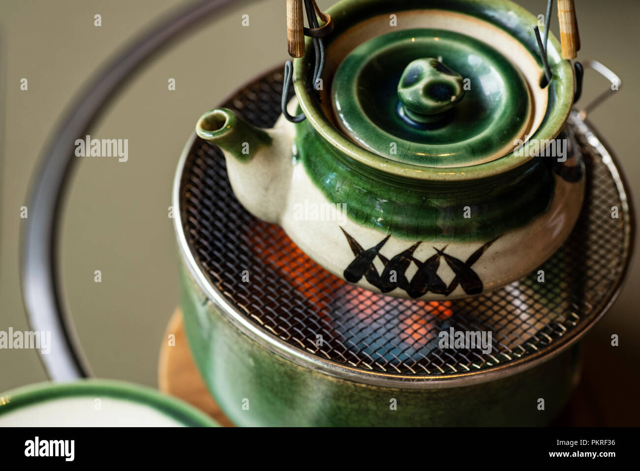Japanese soup in the Japanese pot style Stock Photo - Alamy